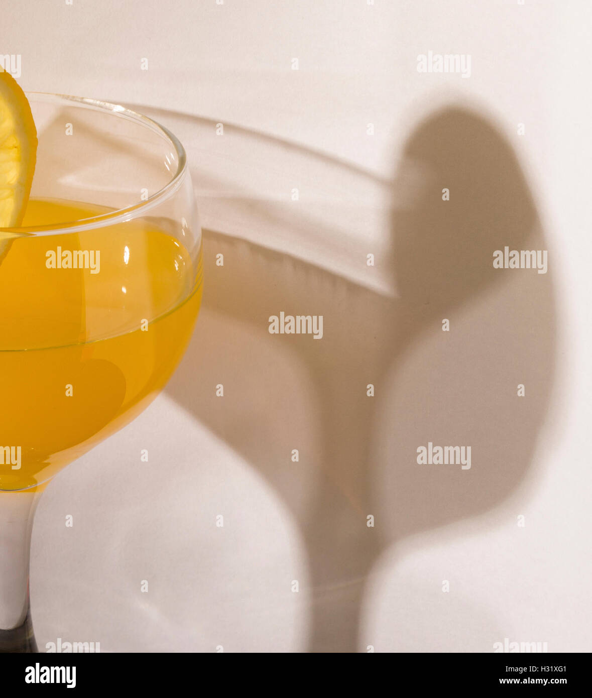 Drink with shadow Stock Photo - Alamy