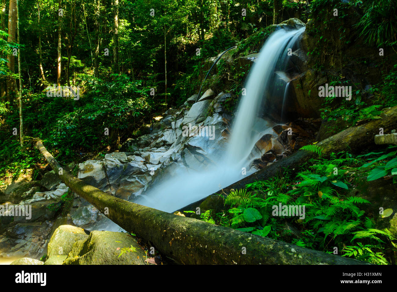 Jeram Toi Waterfall Stock Photo - Alamy