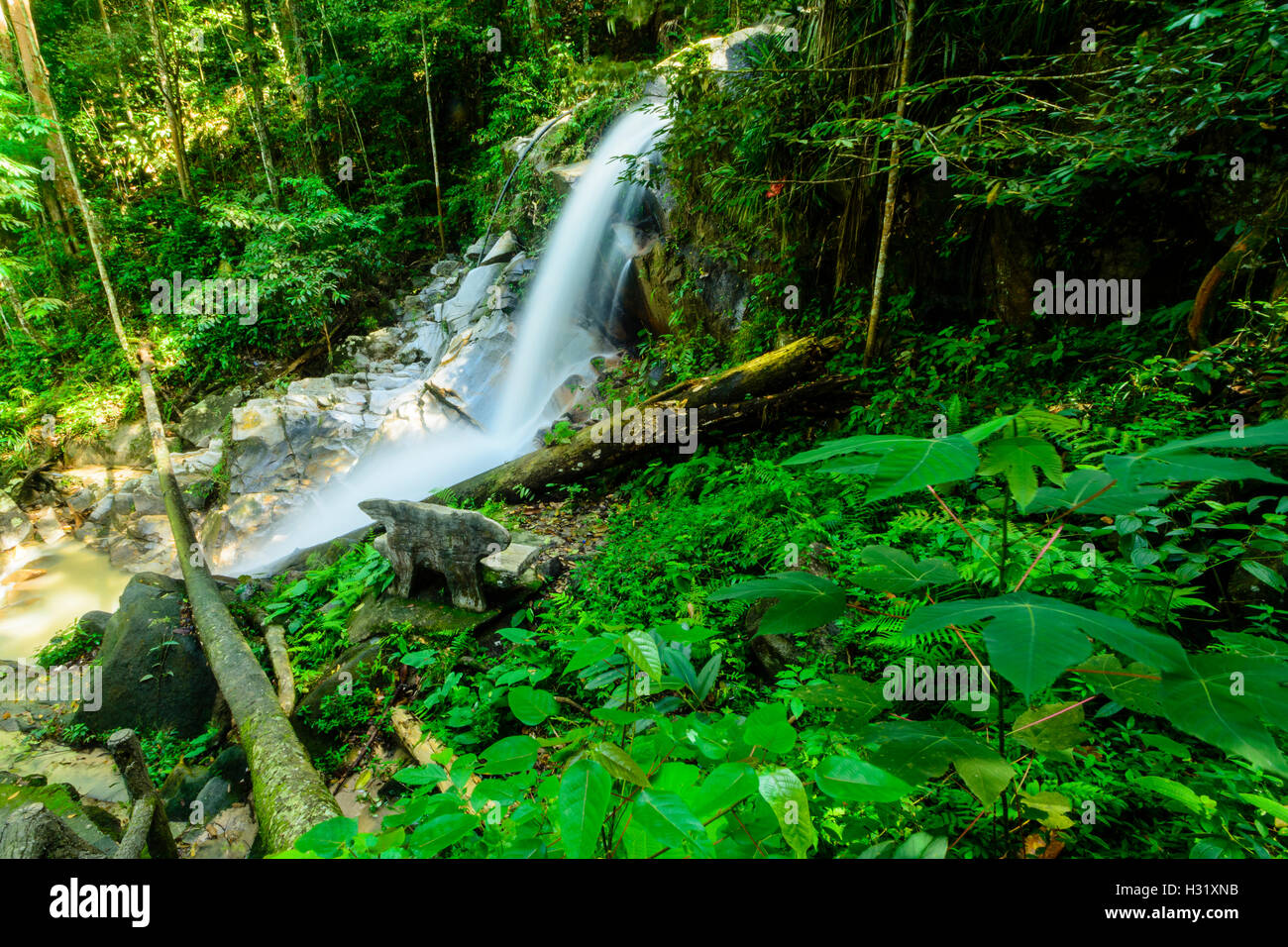 Jeram Toi Waterfall Stock Photo - Alamy