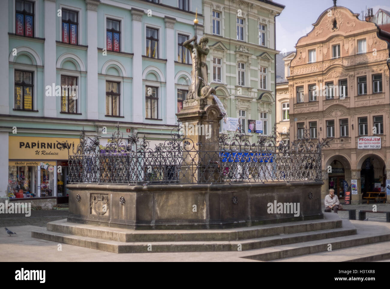 Liberec Old Market town Reichenberg Czech Republic Stock Photo - Alamy