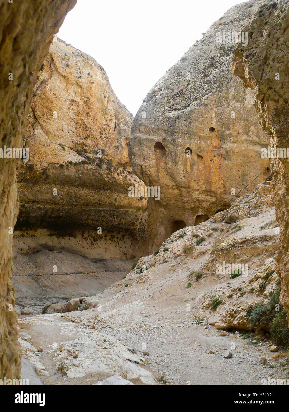 path between rocks, way of Thecla, old town of Maalula, Syria 2008 ...