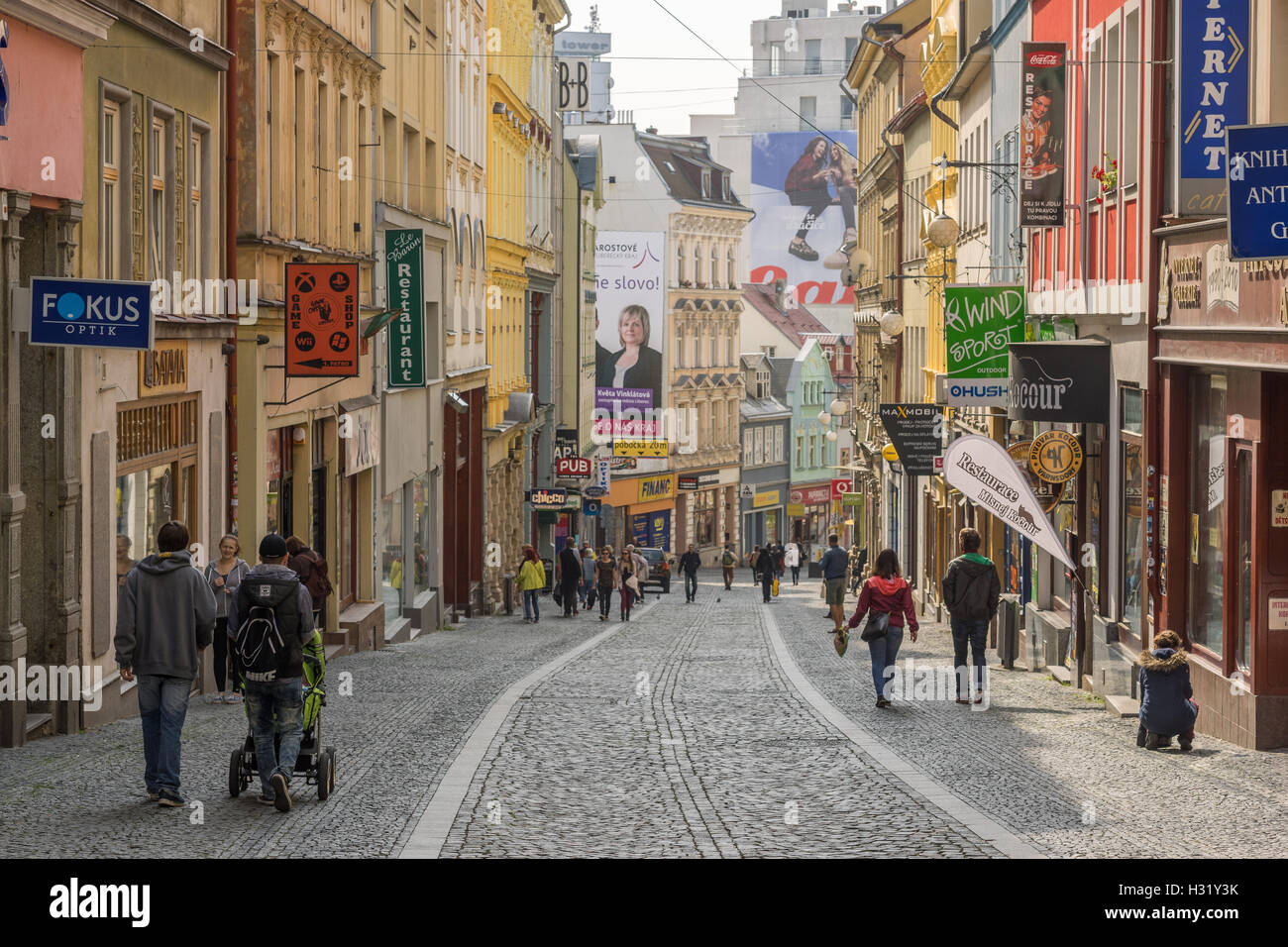 Liberec Old Market town Reichenberg Czech Republic Stock Photo - Alamy