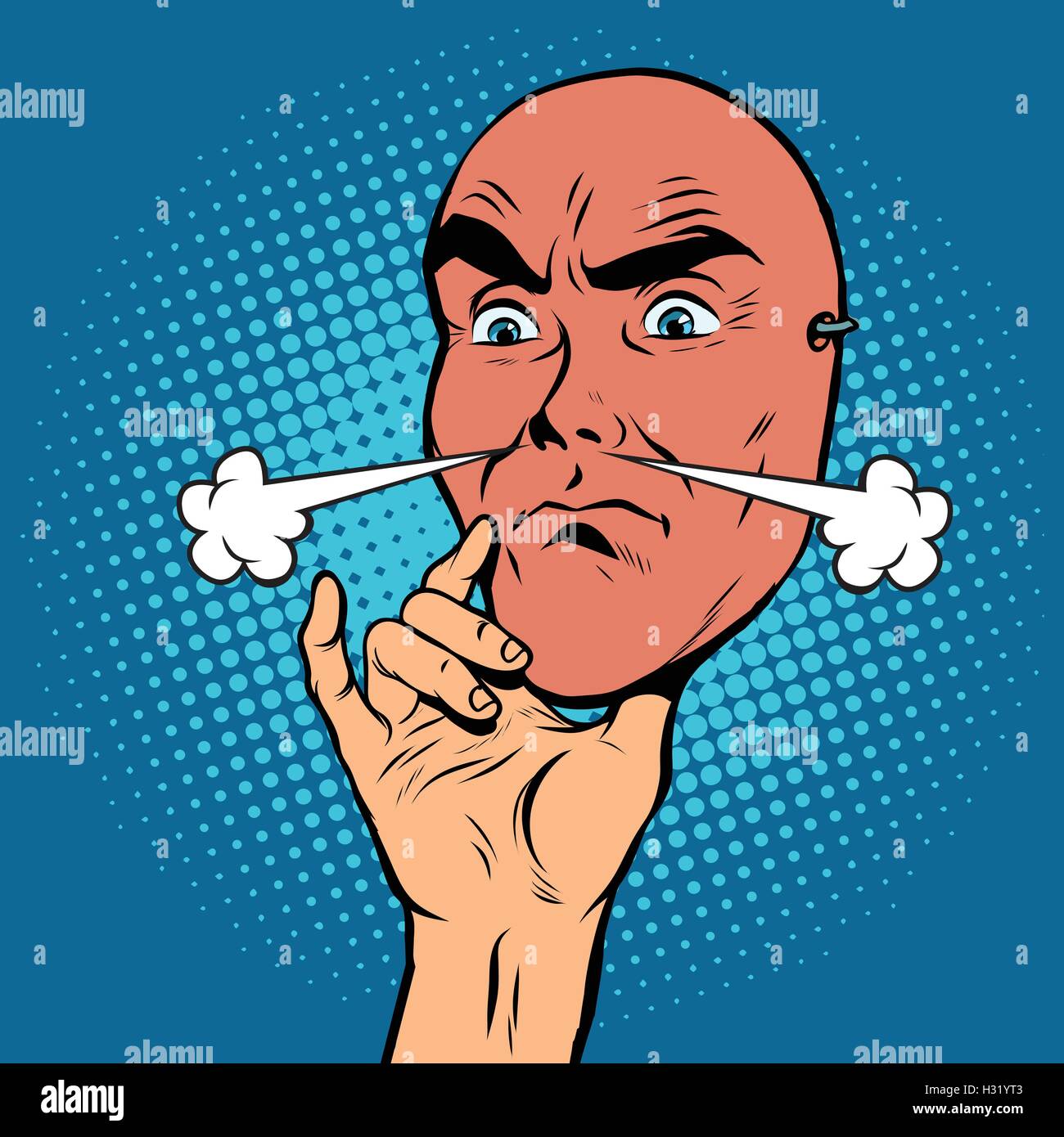 Anger mask Stock Vector Images - Alamy