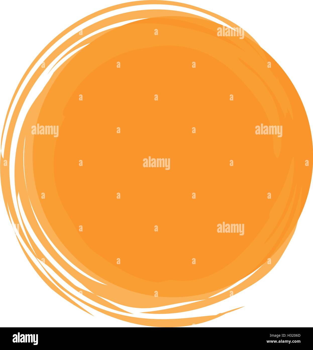 Vector isolated sun logo design template. Abstract dots symbol. Round ...