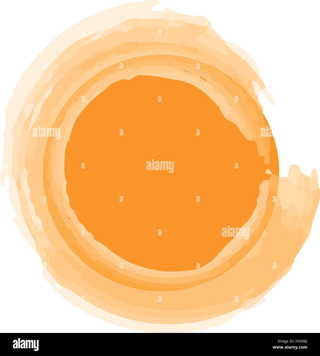 Vector isolated sun logo design template. Abstract dots symbol. Round ...