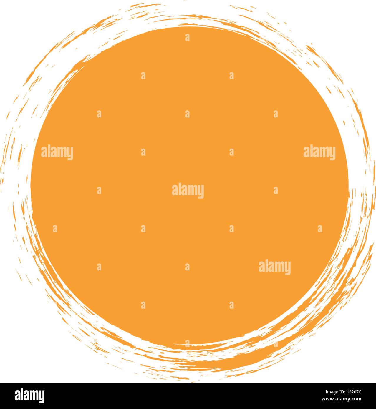 Vector isolated sun logo design template. Abstract dots symbol. Round ...
