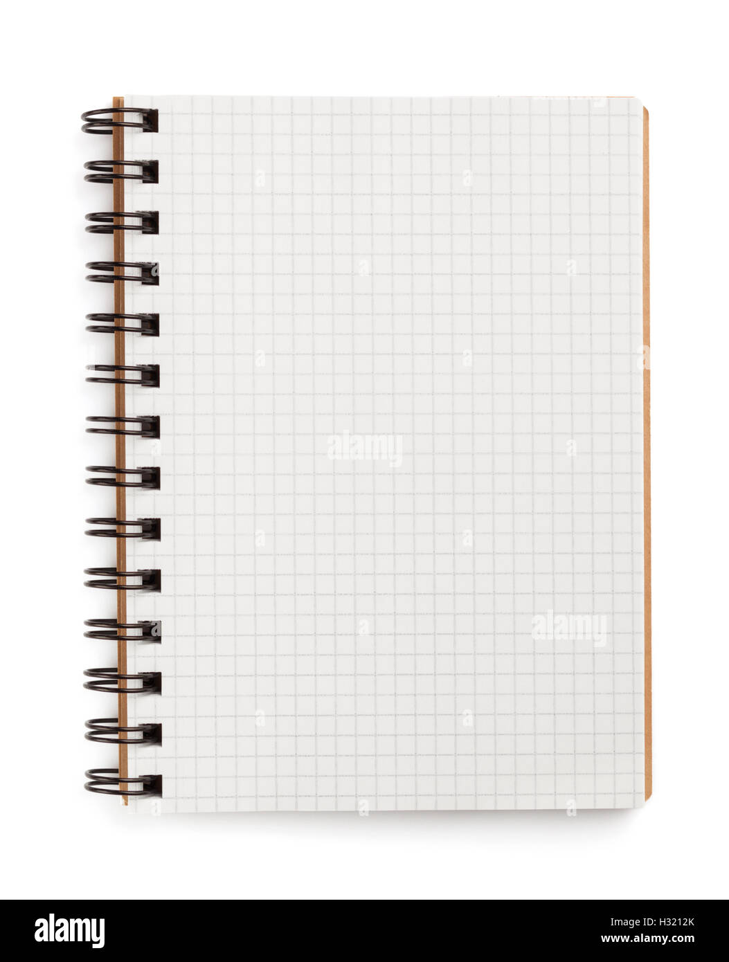 checked note paper isolated on white background Stock Photo - Alamy