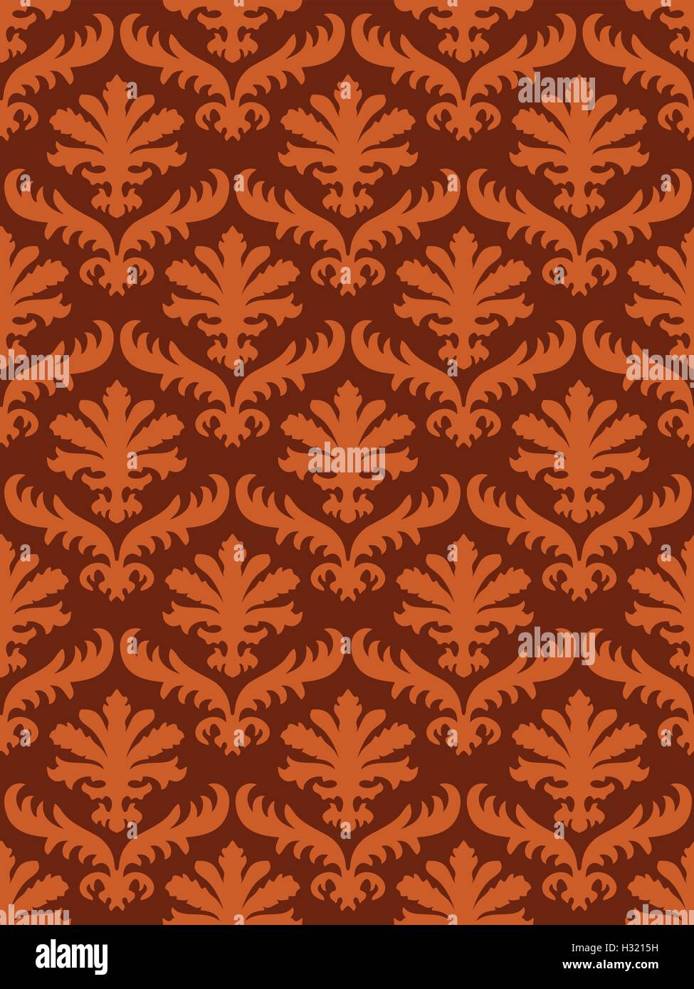 Vector colorful damask seamless floral pattern background. Color trend ...
