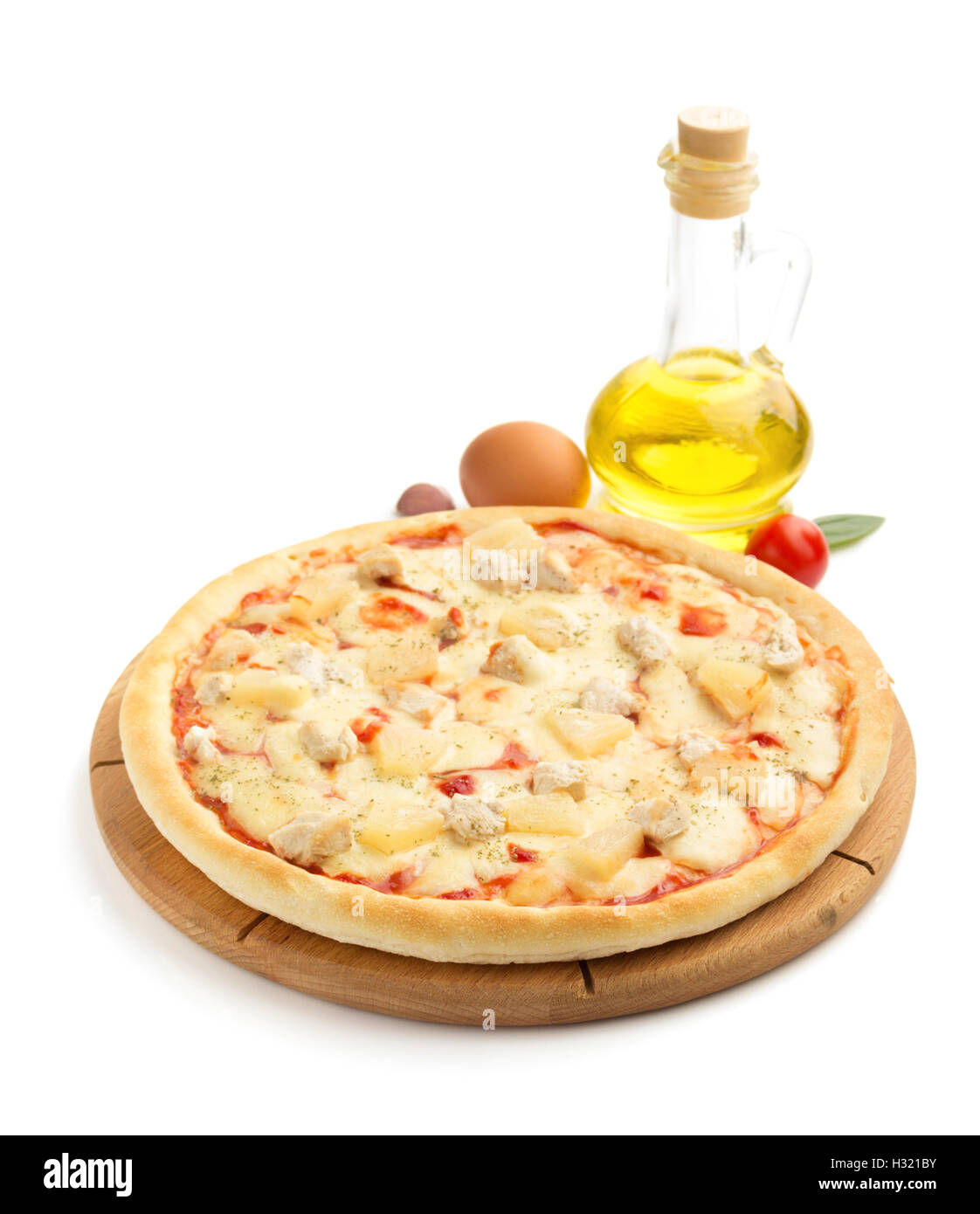 pizza isolated on white background Stock Photo - Alamy