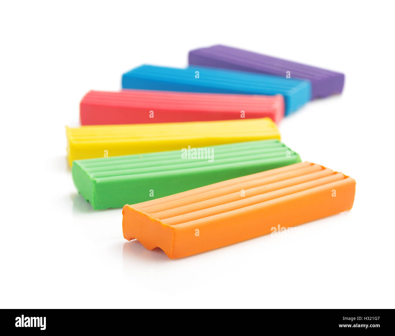 plasticine set isolated on white background Stock Photo - Alamy