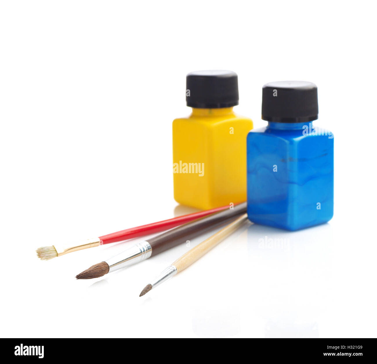 paint and bottle isolated on white background Stock Photo - Alamy