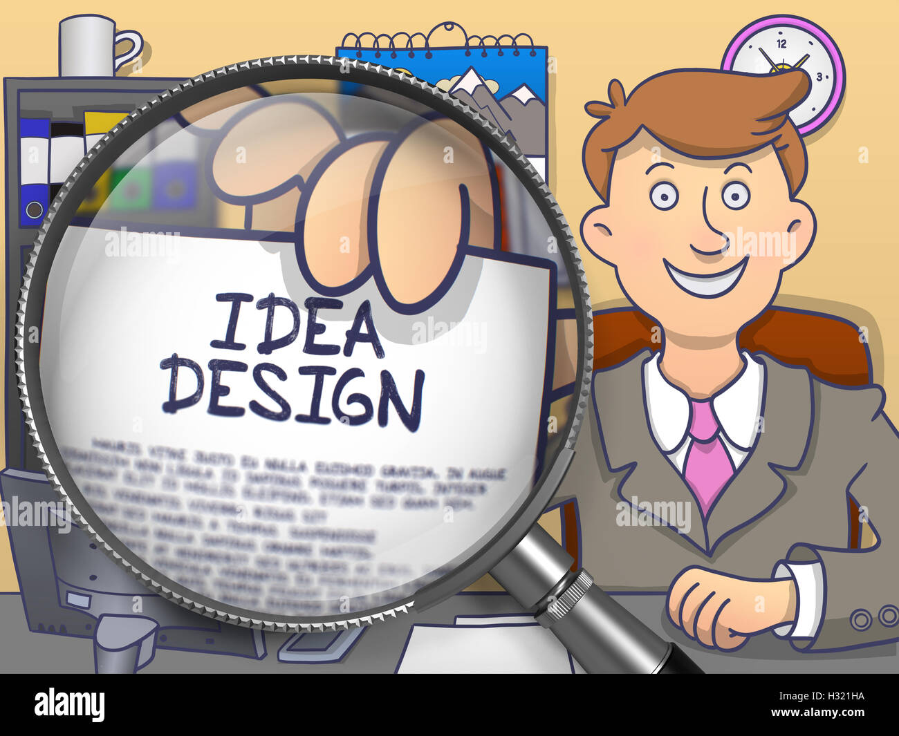 Magnifier design hi-res stock photography and images - Alamy