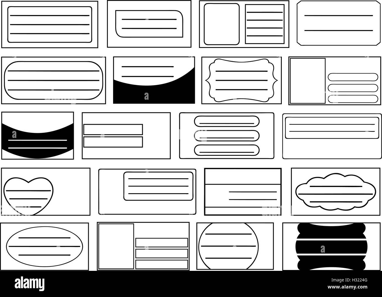 School announcement vector vectors Black and White Stock Photos ...