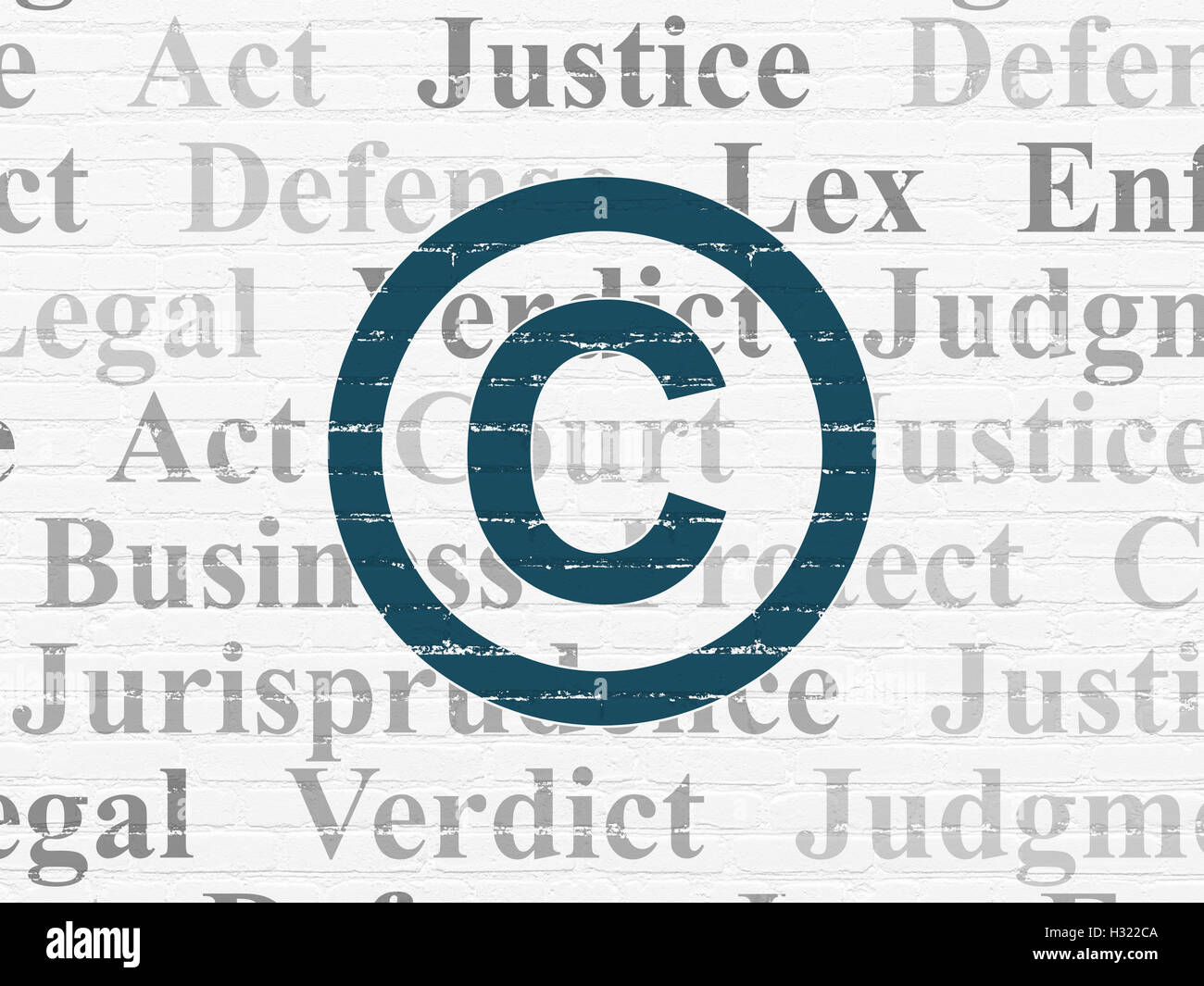 Law concept: Copyright on wall background Stock Photo - Alamy