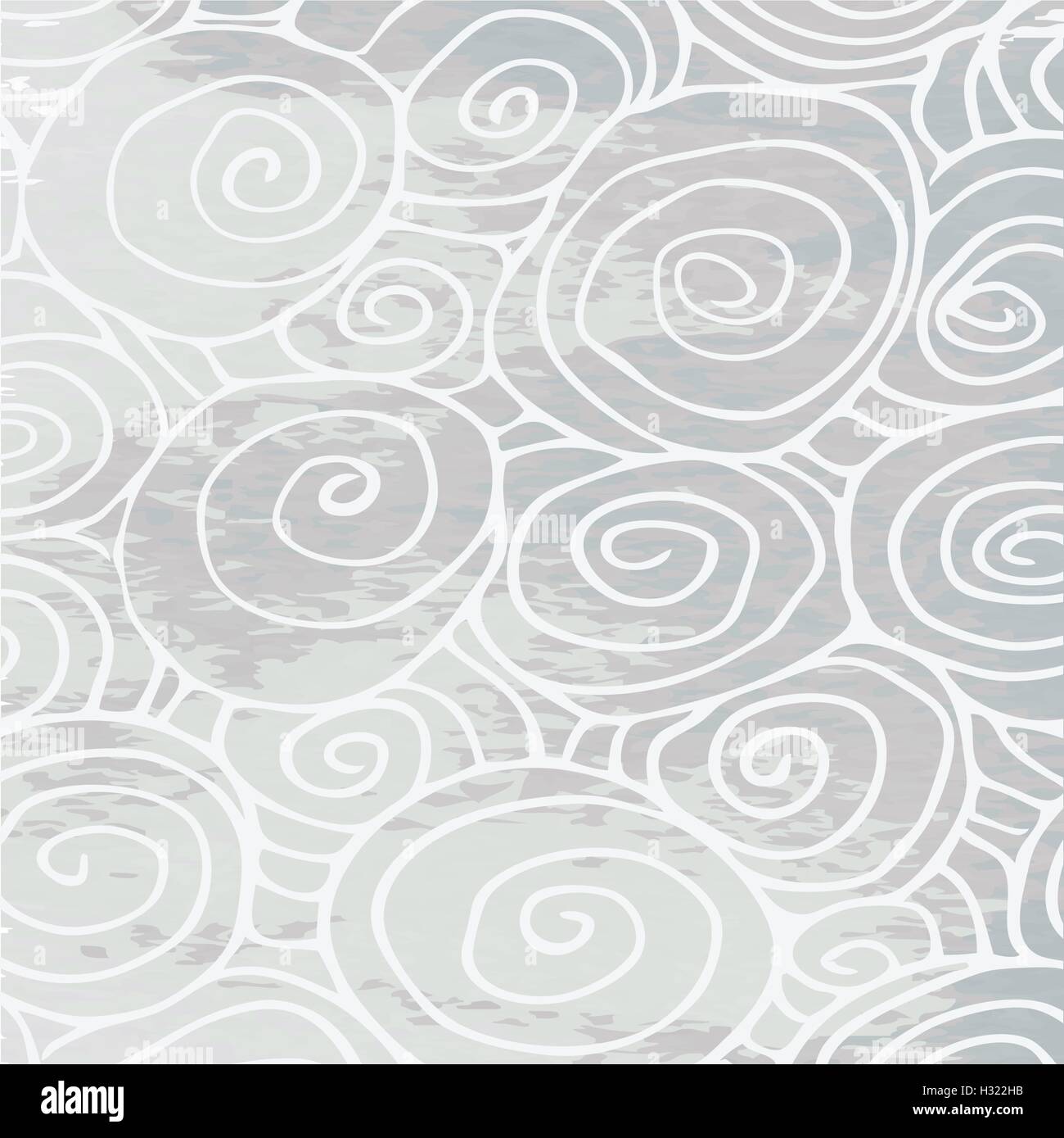 Seamless wave hand-drawn pattern, waves abstract background curled ...