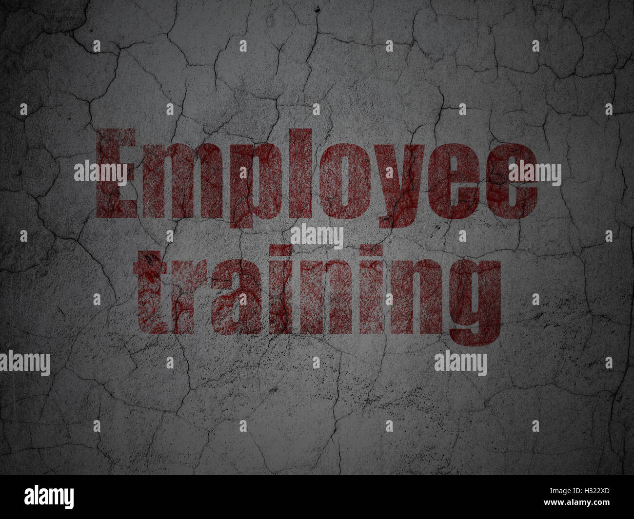 Education concept: Employee Training on grunge wall background Stock ...