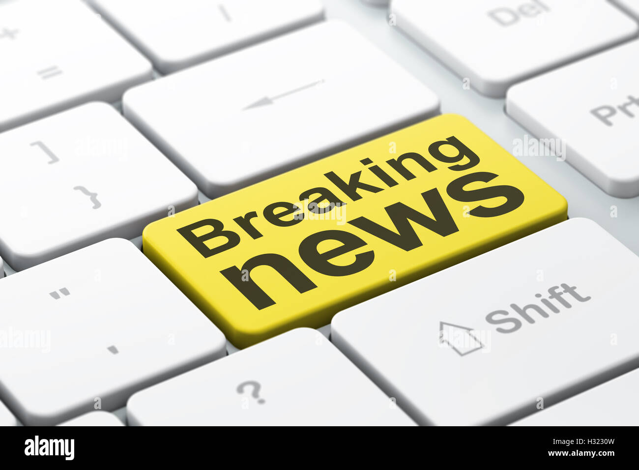 News concept: Breaking News on computer keyboard background Stock Photo ...
