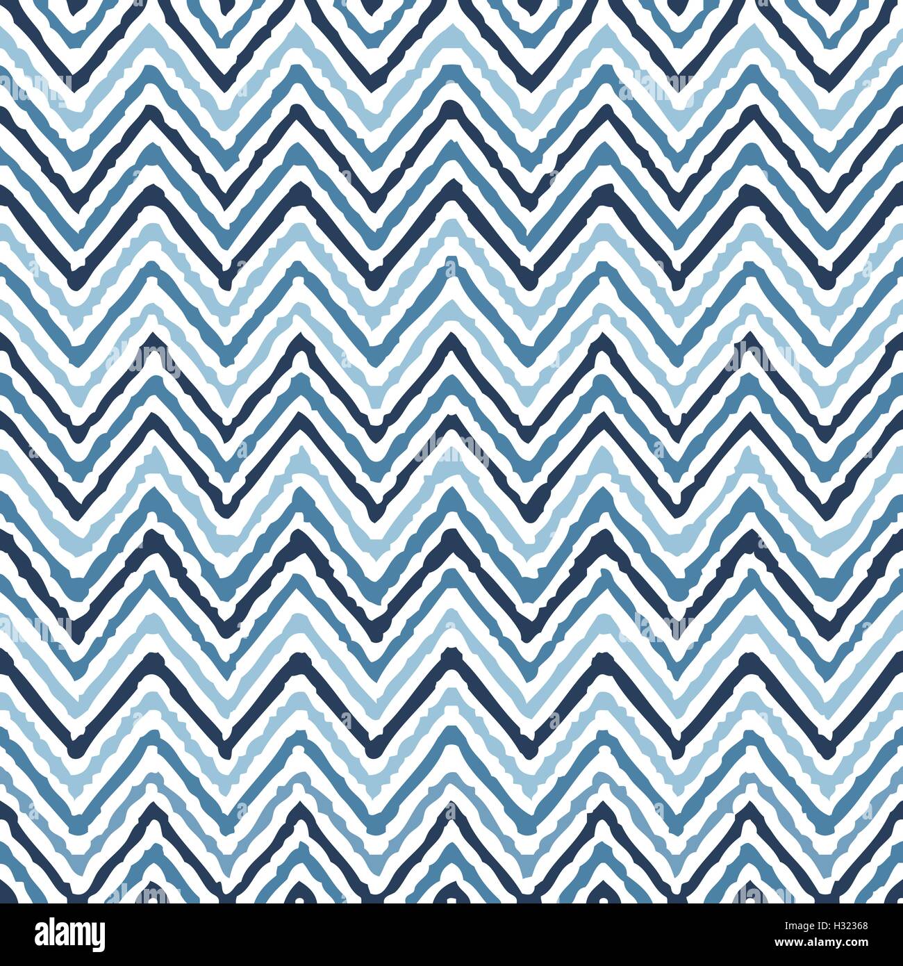 Hand drawing zigzag geometrical ethnic pattern seamless colorful vector ...