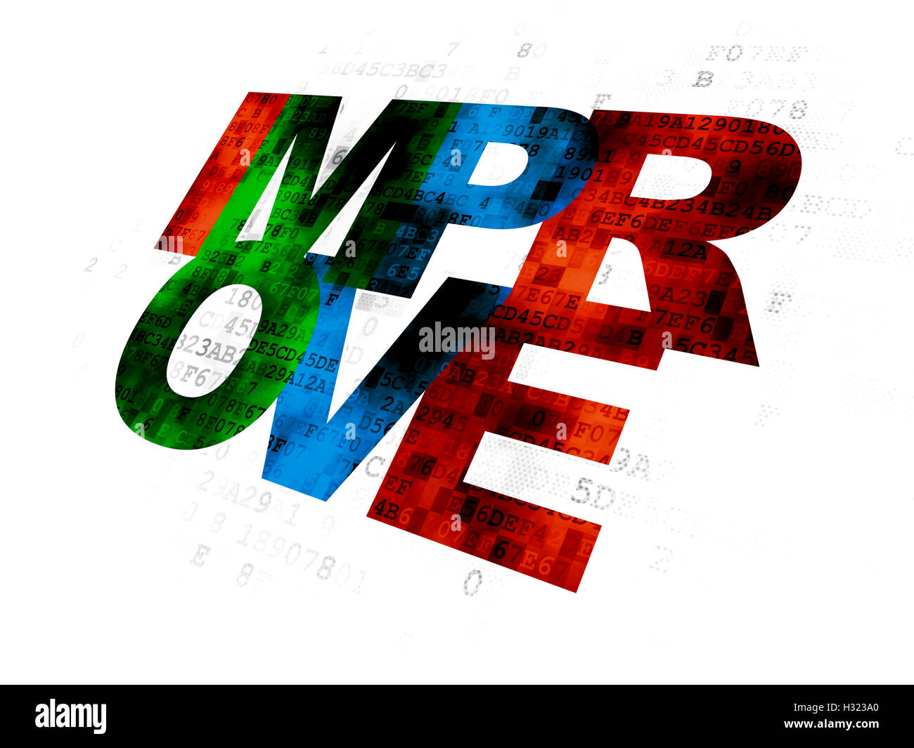 Business concept: Improve on Digital background Stock Photo - Alamy