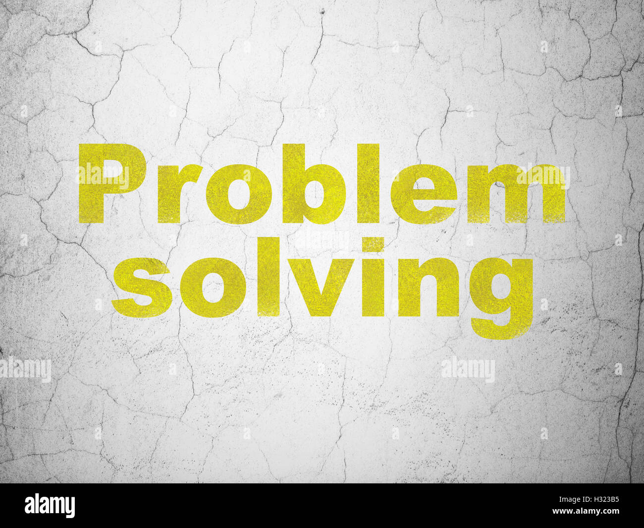 Finance concept: Problem Solving on wall background Stock Photo - Alamy