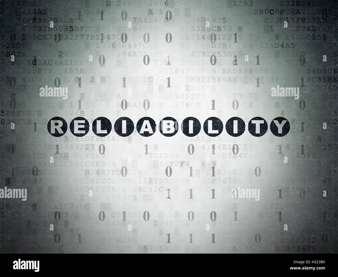 Business concept: Reliability on Digital Data Paper background Stock ...