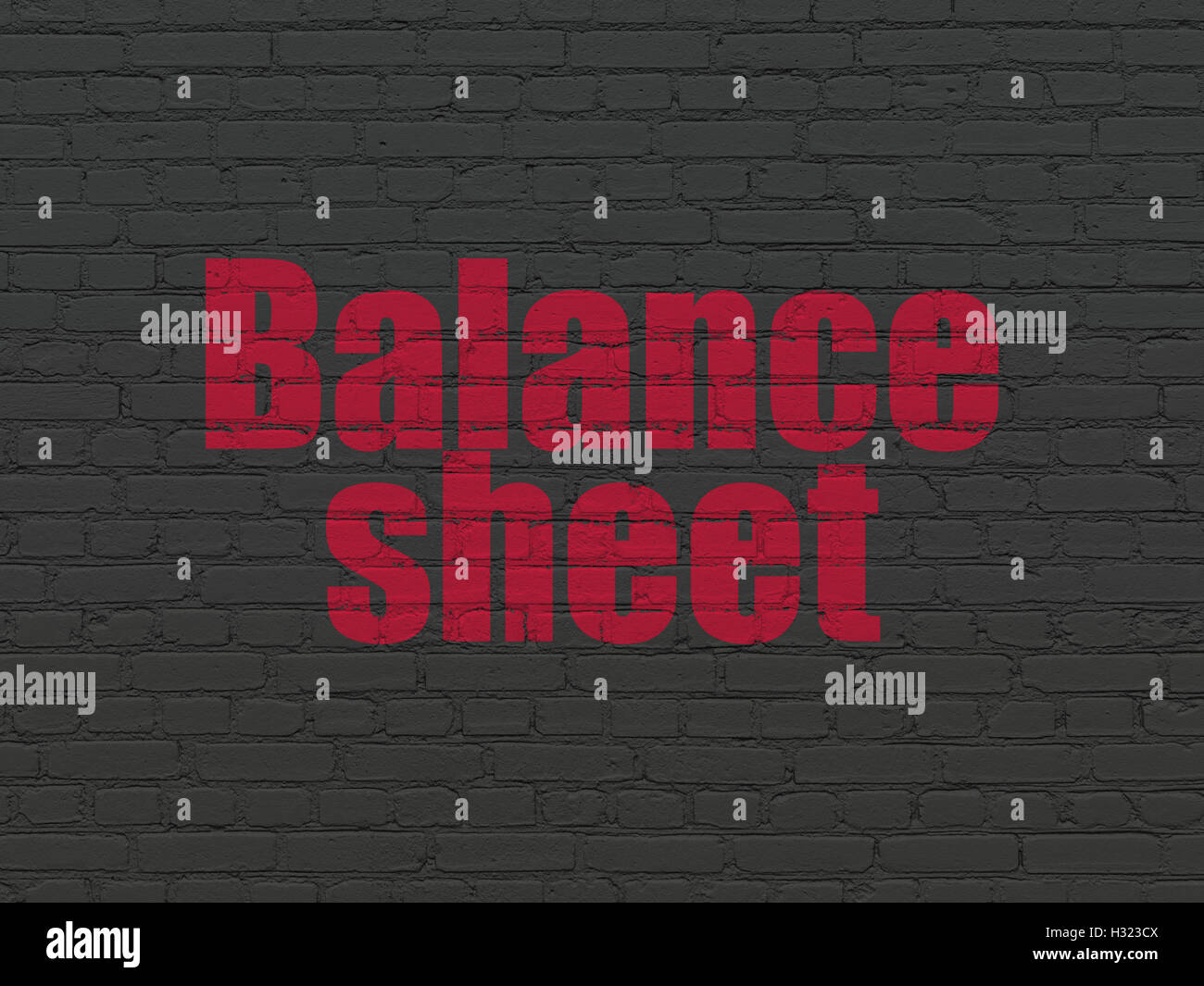 Money concept: Balance Sheet on wall background Stock Photo - Alamy