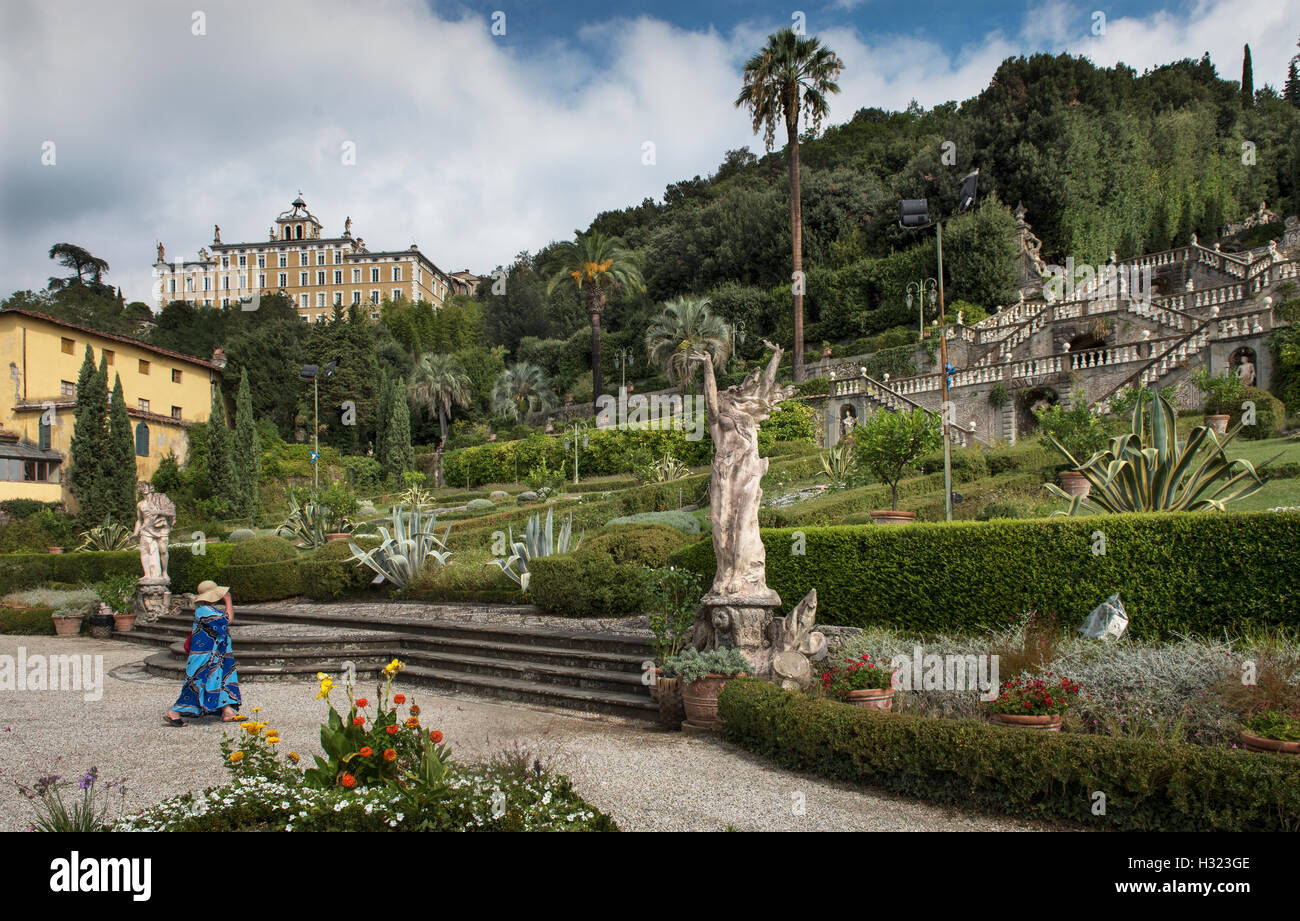 Italy Collodi in Tuscany. Sept 2016 Villa Garzoni and gardens at ...