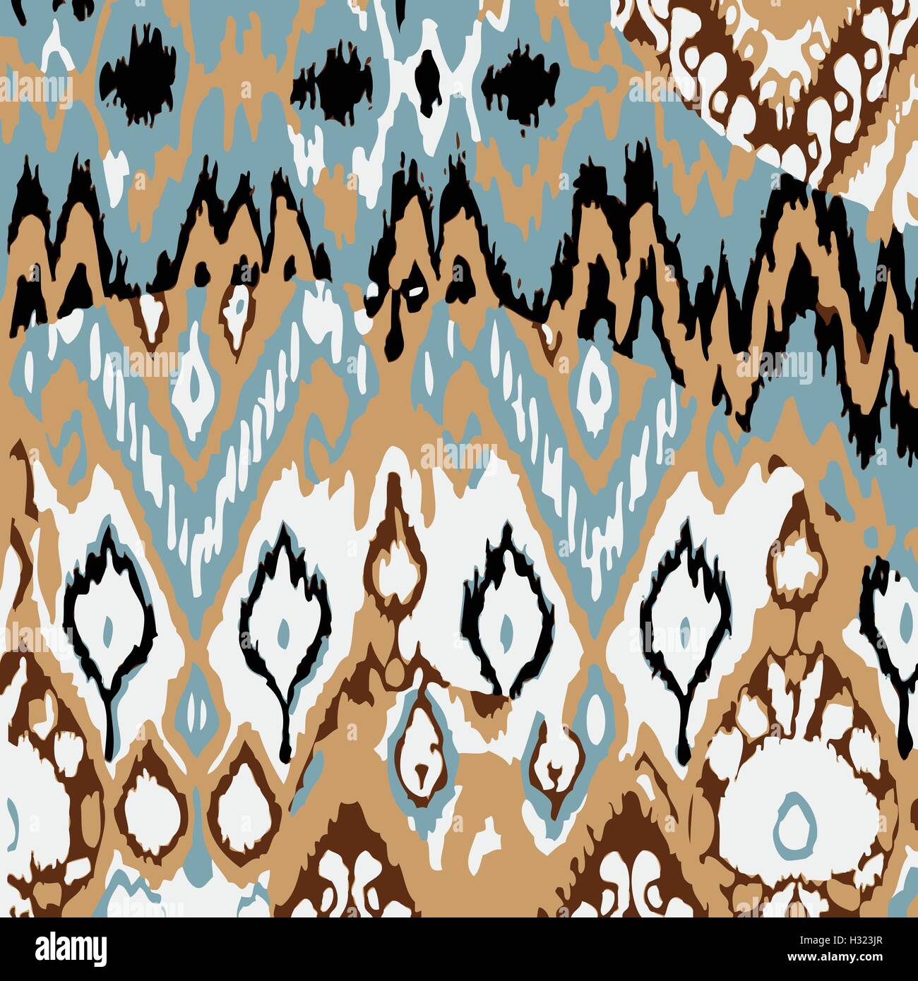 Colored seamless ethnic vector print pattern abstract background Stock ...