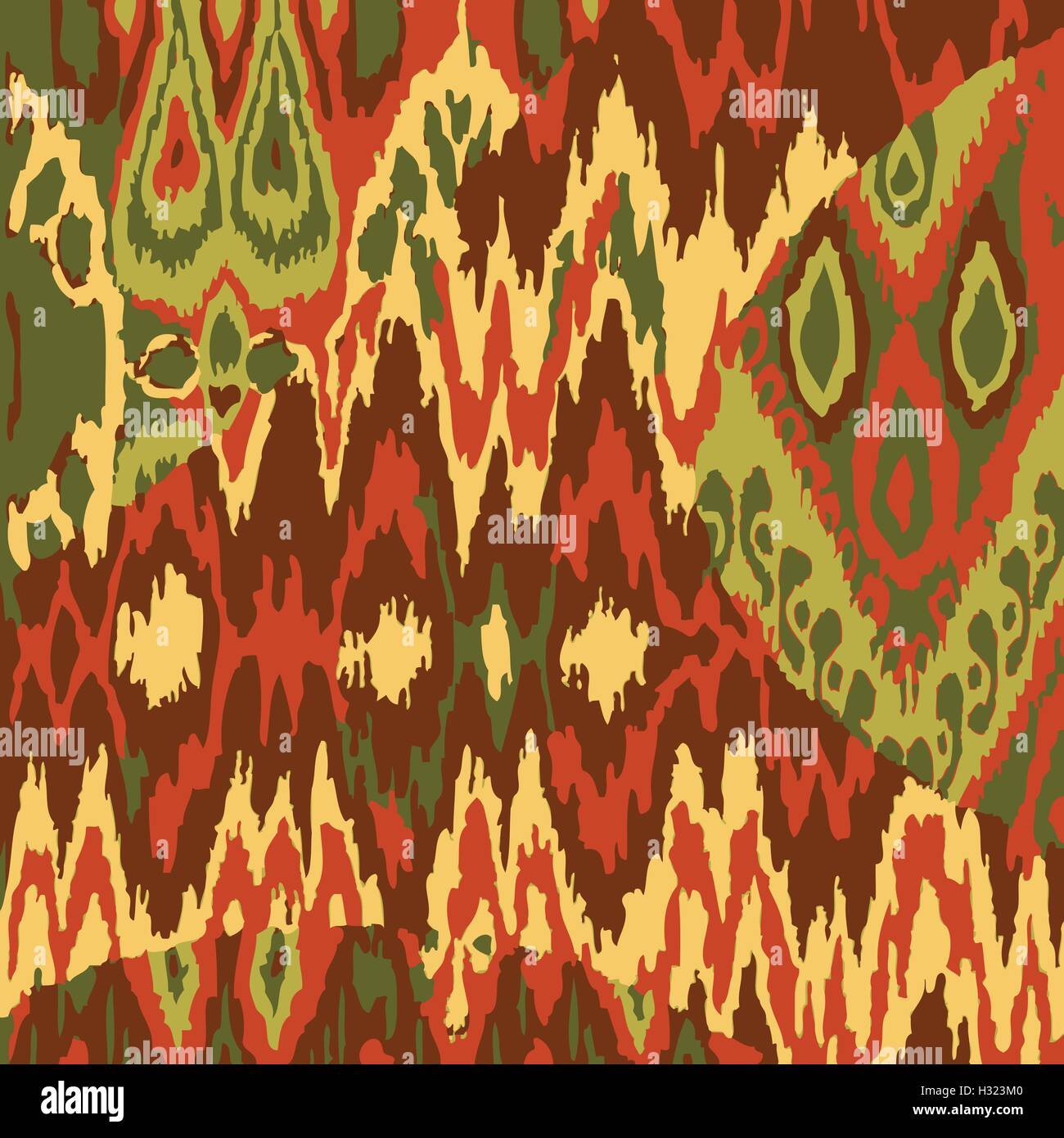 Colored seamless ethnic vector print pattern abstract background Stock ...