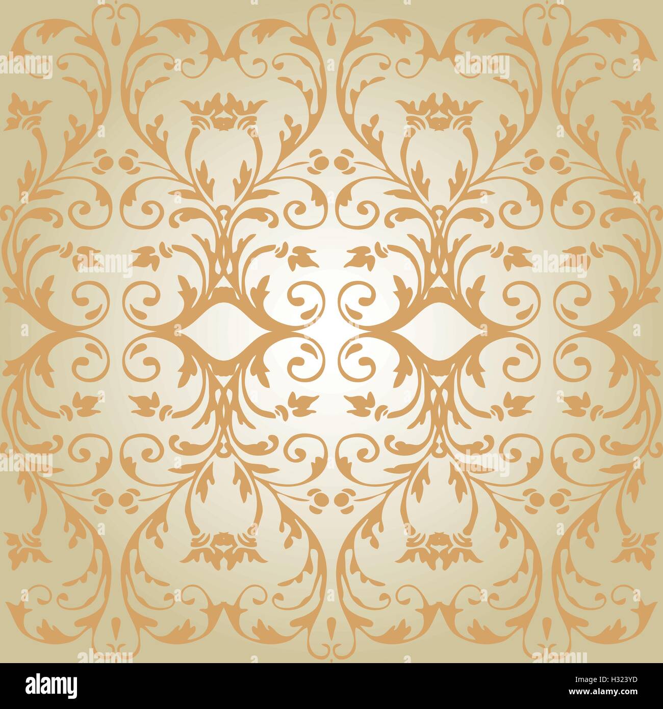 Vector seamless floral background beige Stock Vector Image & Art - Alamy