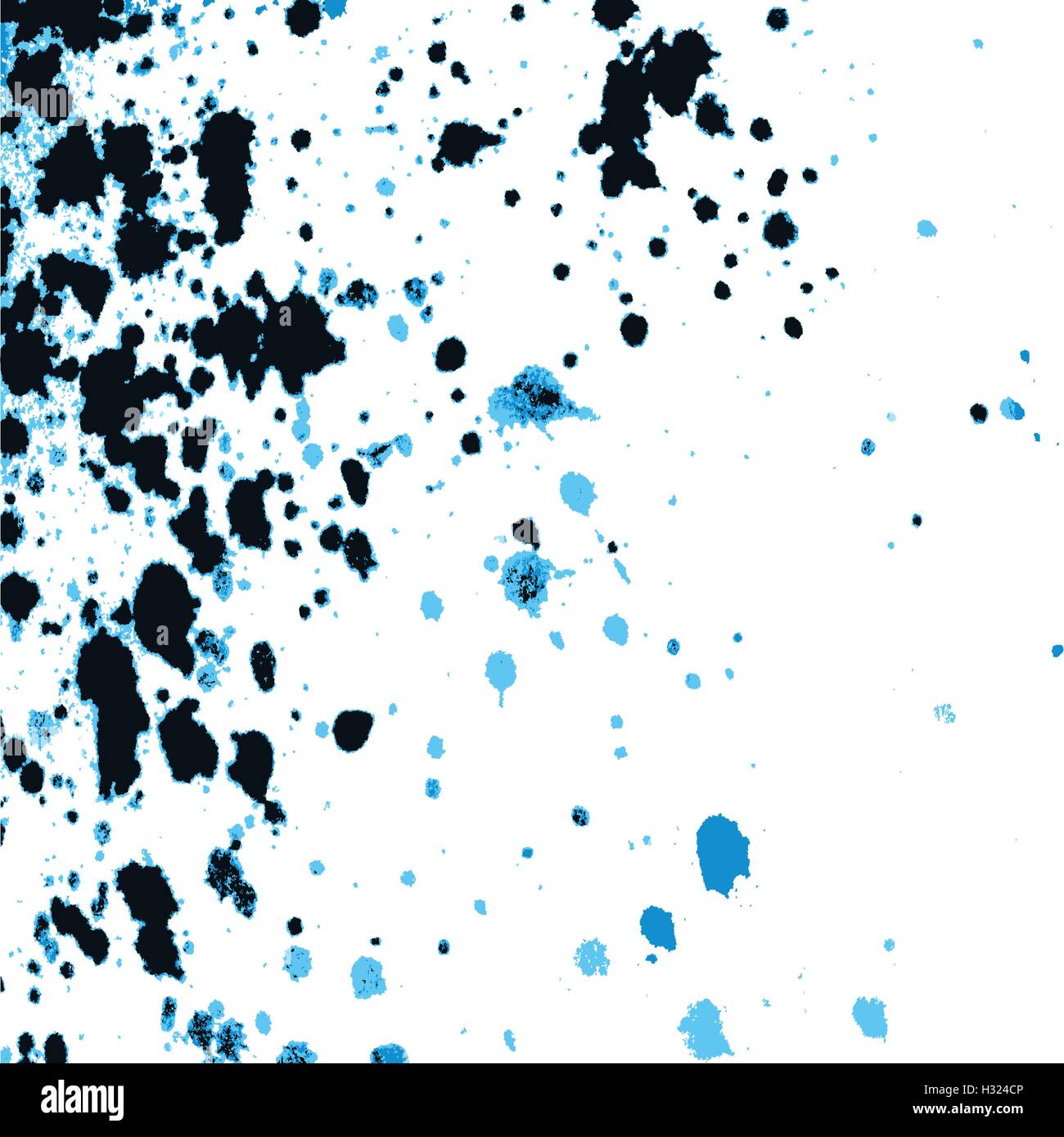 Colorful acrylic paint splatter on white background. Neon spray stains ...