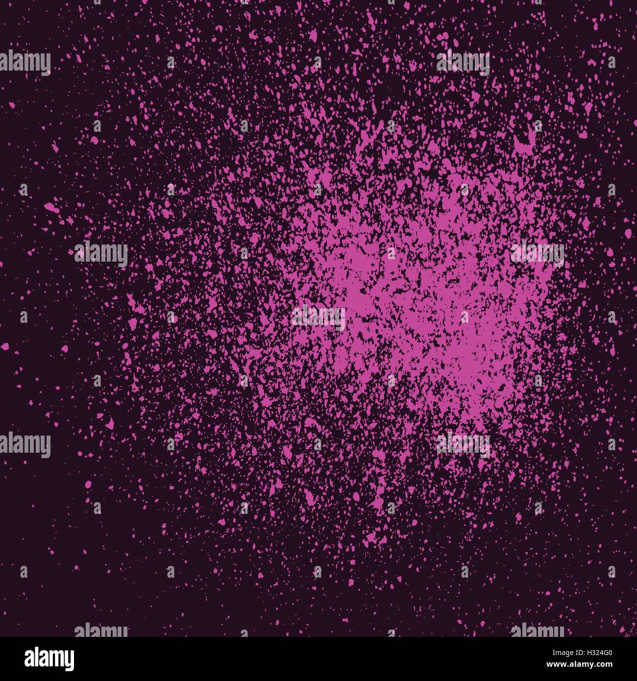 Colorful acrylic paint splatter on black background. Neon spray stains ...