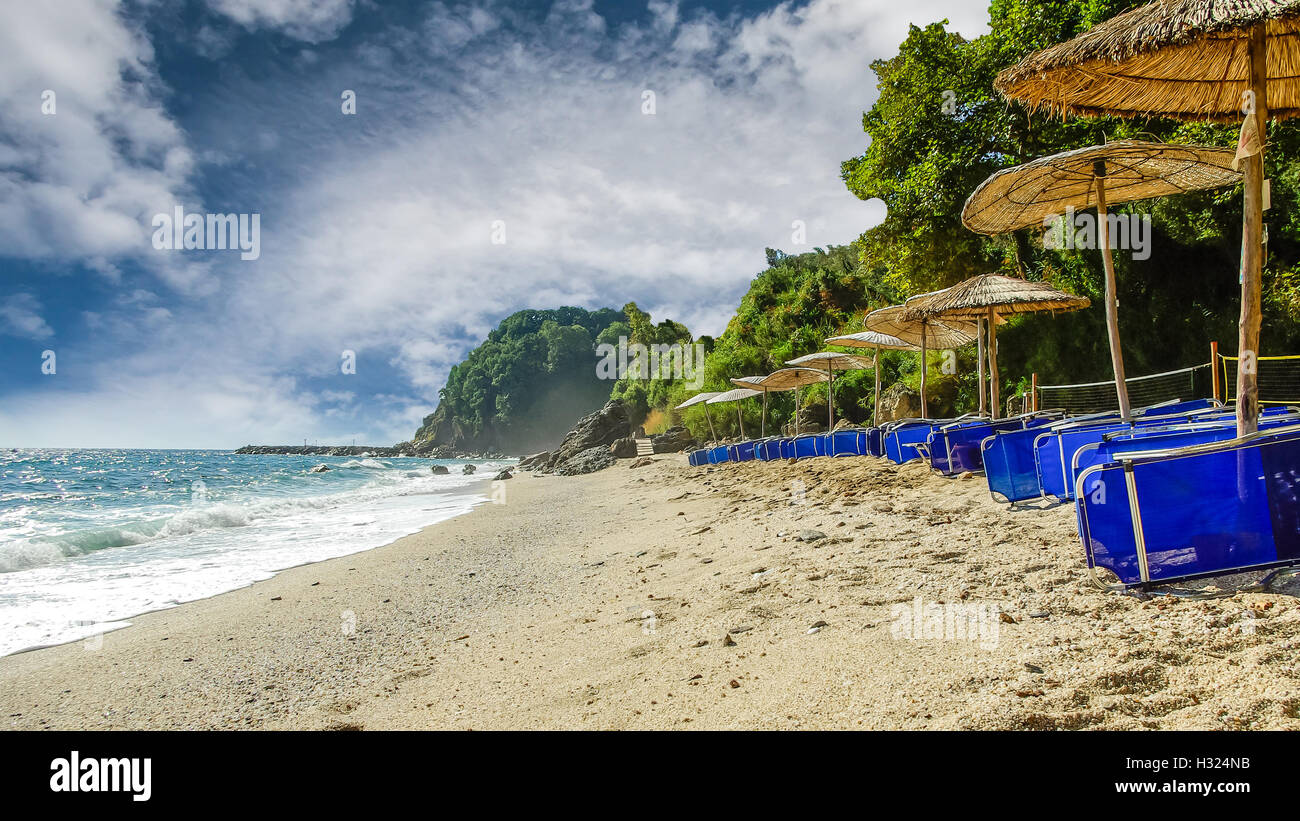 Plaka beach, Pelio (Pelion, Pilio), Greece Stock Photo - Alamy