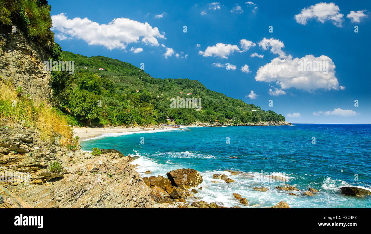 Plaka beach, Pelio (Pelion, Pilio), Greece Stock Photo - Alamy