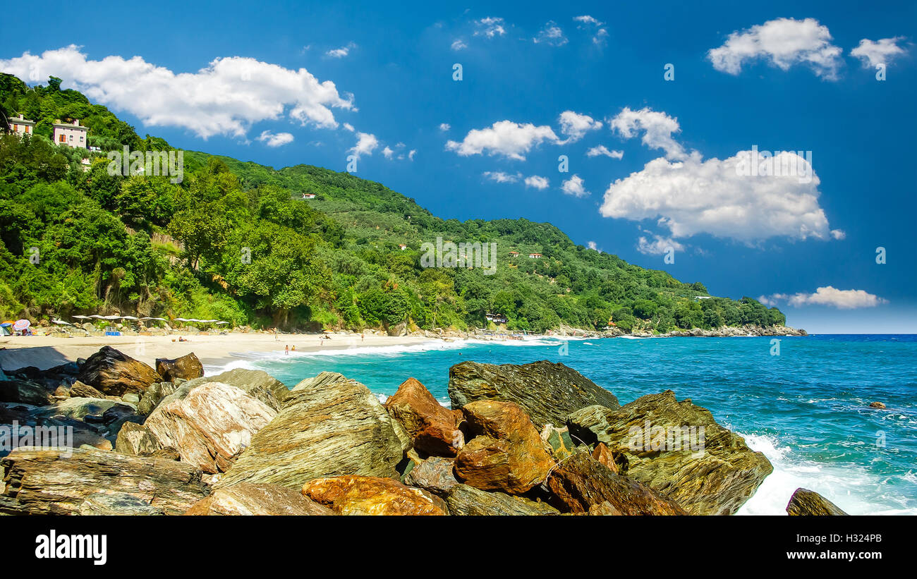 Plaka beach, Pelio (Pelion, Pilio), Greece Stock Photo - Alamy