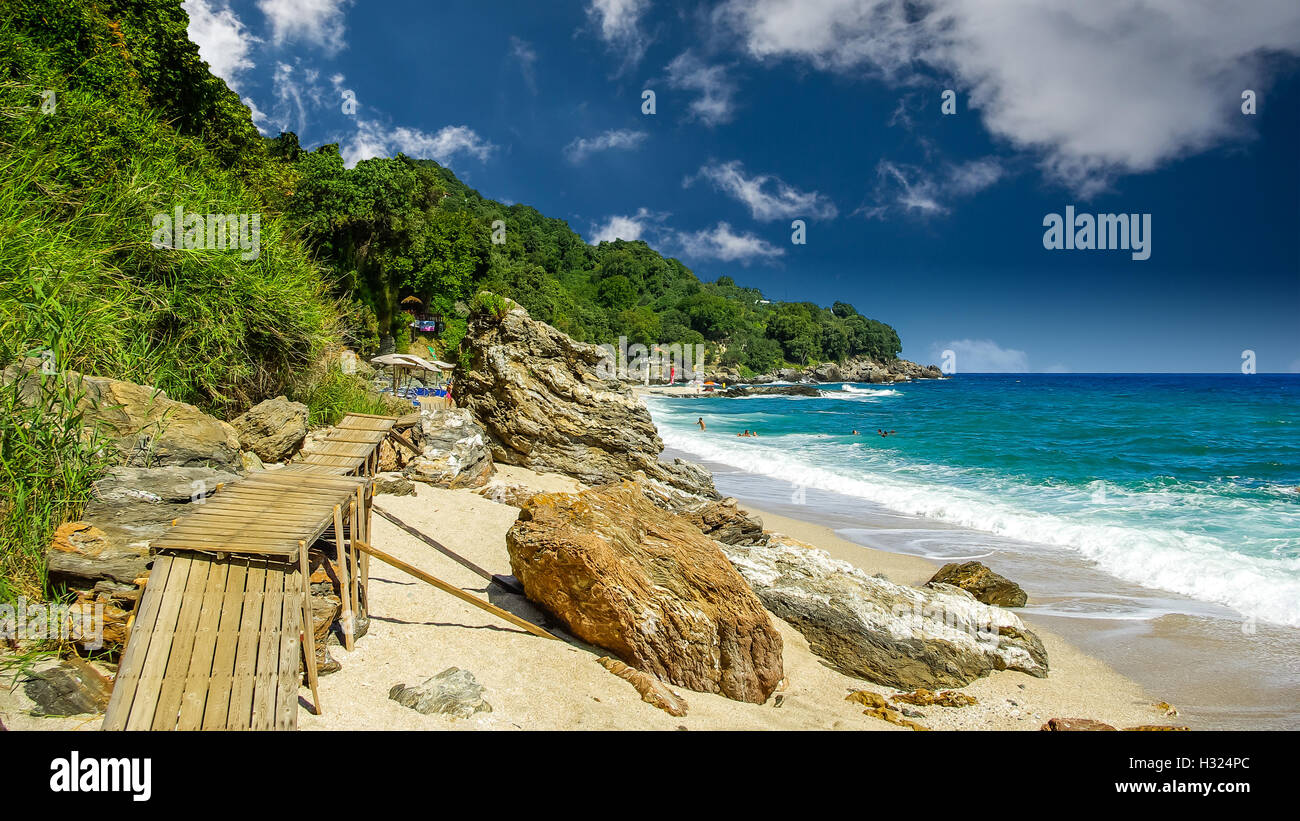 Plaka beach, Pelio (Pelion, Pilio), Greece Stock Photo - Alamy