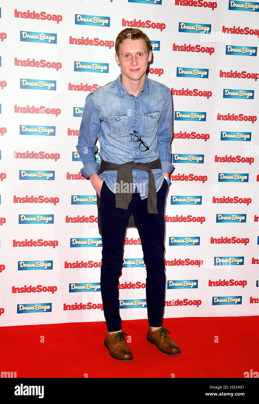 Jamie Borthwick attending the Inside Soap Awards 2016 held at The ...