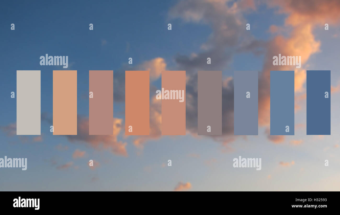 Colour palette swatches hi-res stock photography and images - Alamy