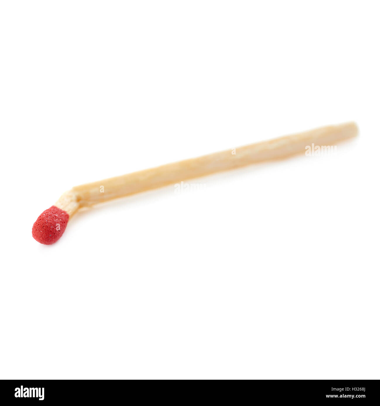 Broken Wooden match isolated over the white background Stock Photo - Alamy