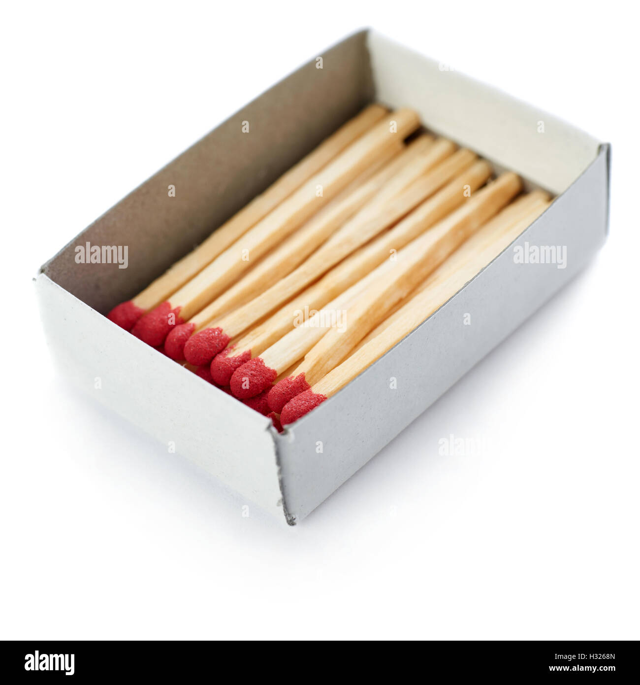 Pile of Wooden matches isolated over the white background Stock Photo ...