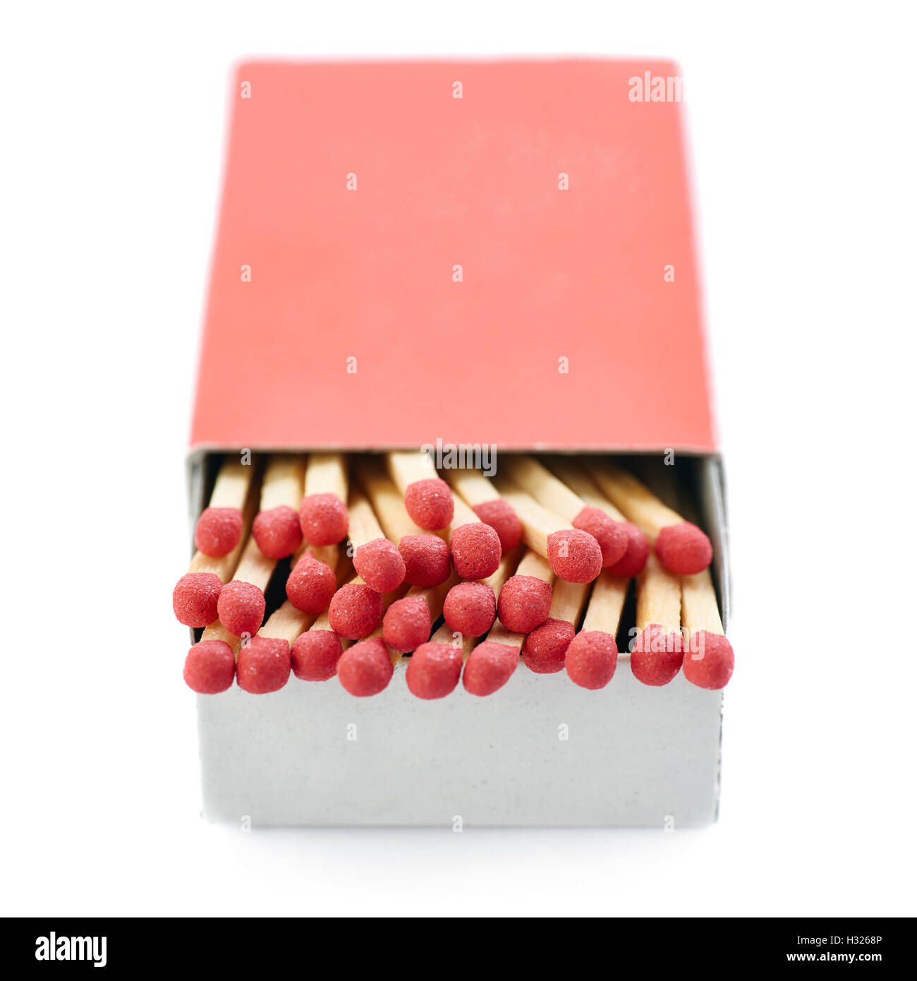 Pile of Wooden matches isolated over the white background Stock Photo ...