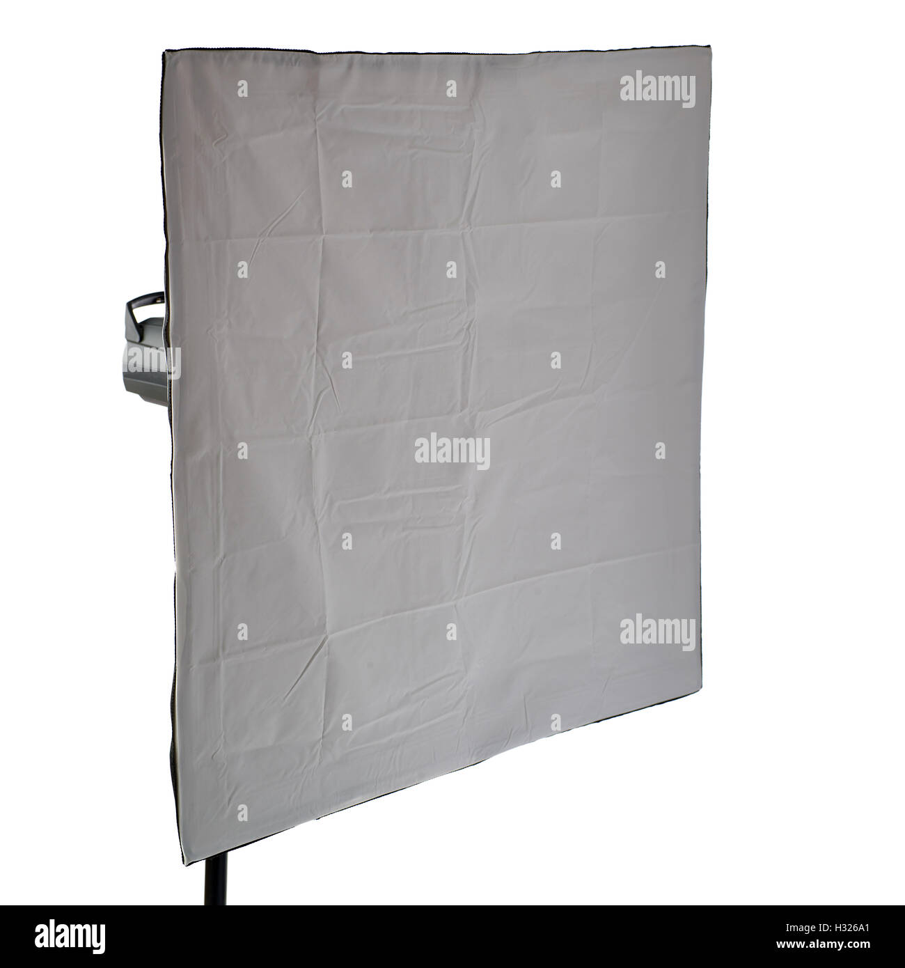 Studio flash on a stand over isolated white background Stock Photo - Alamy