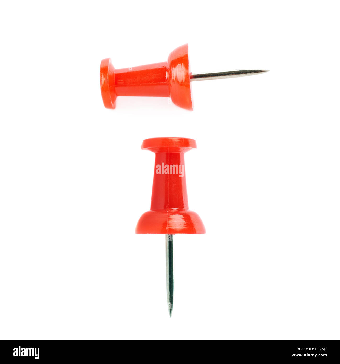 Set of Plastic pin isolated over the white background Stock Photo - Alamy