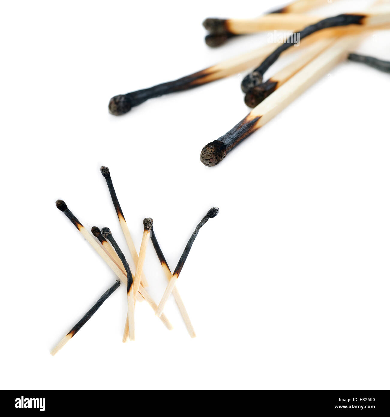 Set of Pile of Wooden matches isolated over the white background Stock ...