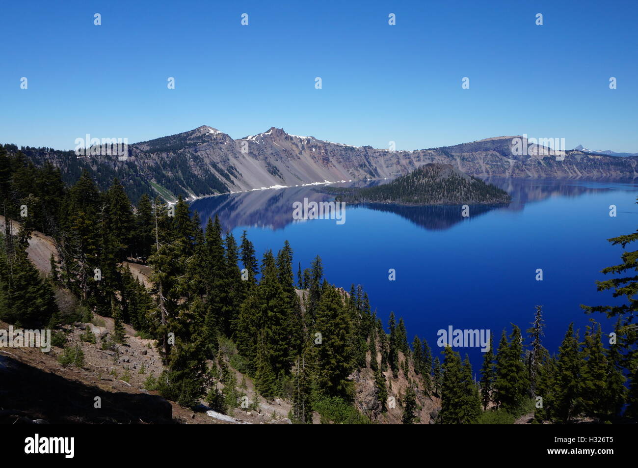 Crater Lake in Crater Lake National Park, Oregon Stock Photo - Alamy
