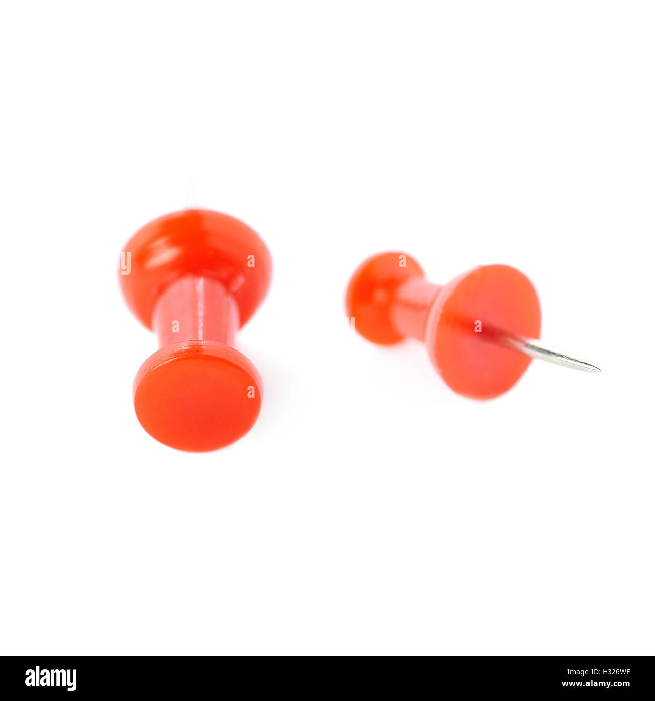 Set of Plastic pin isolated over the white background Stock Photo - Alamy