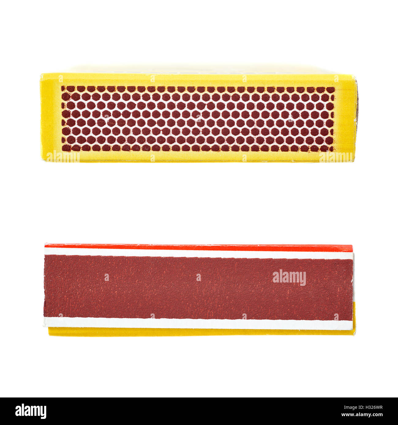 Set of Box side of matches isolated over the white background Stock ...