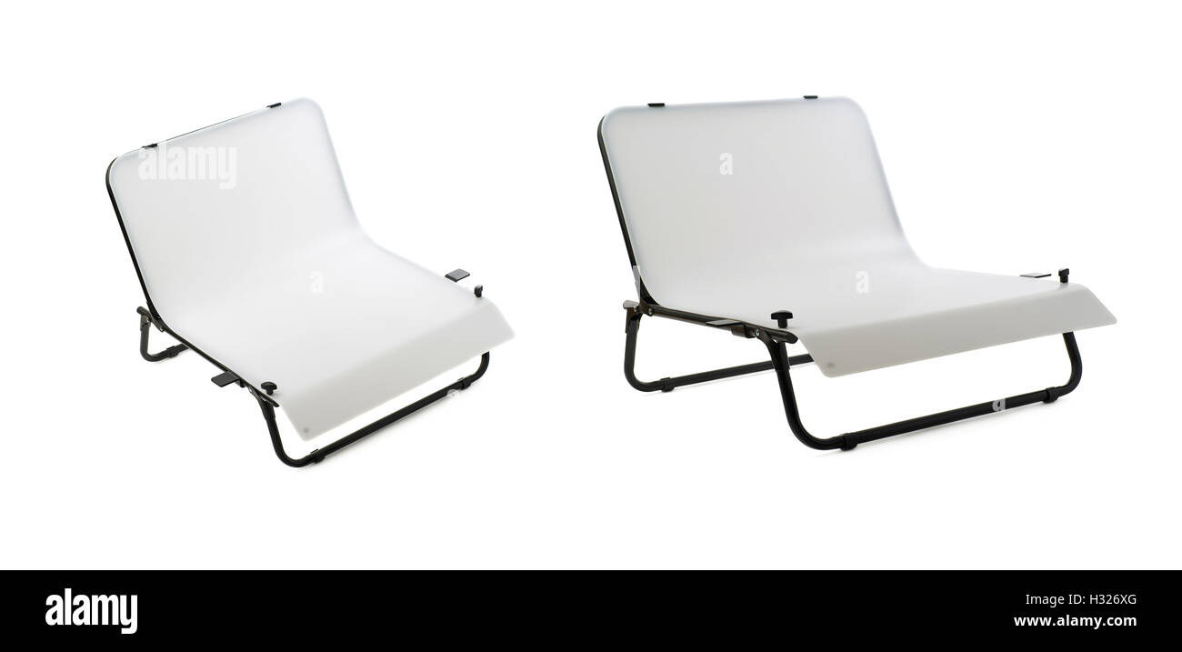 Set of Photo shooting table over isolated white background Stock Photo ...