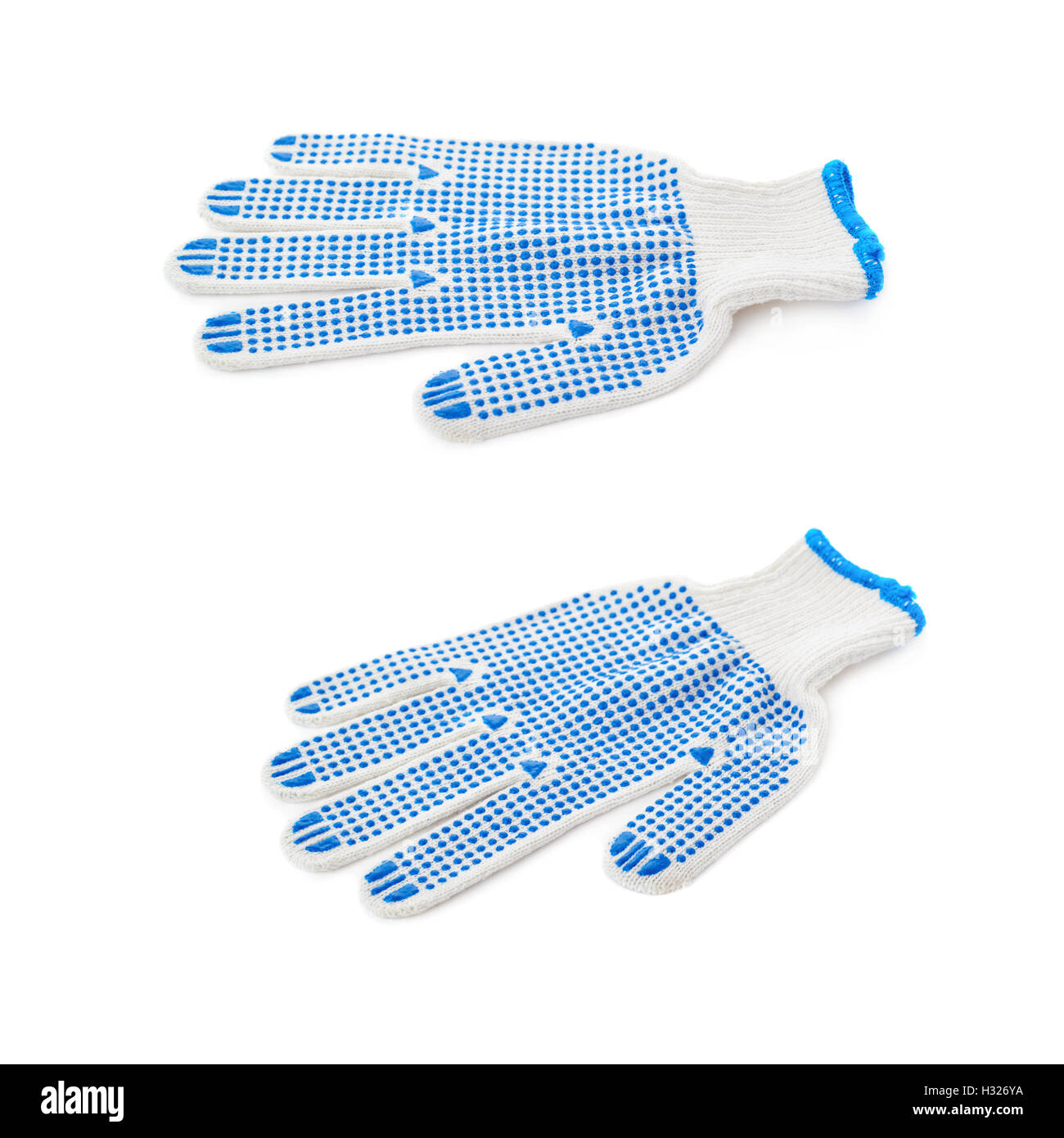 Set of Working glove over isolated white background Stock Photo - Alamy