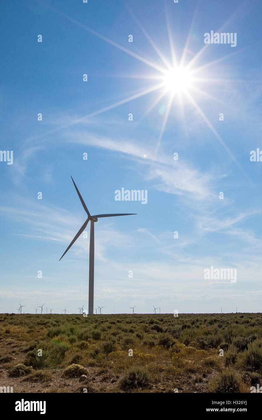 Wind turbines wind turbine on a wind farm in Iowa Stock Photo - Alamy